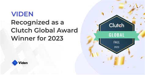 Viden Honored With Clutch Global Award 2023