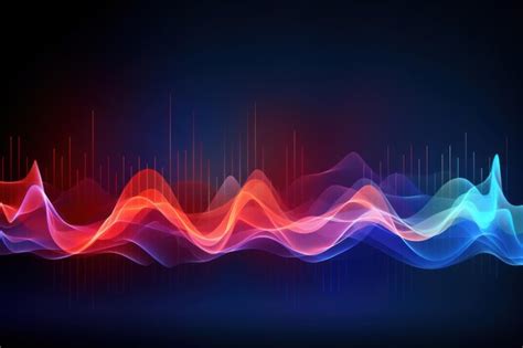 Colorful Abstract Sound Wave Illustration Premium Ai Generated Image