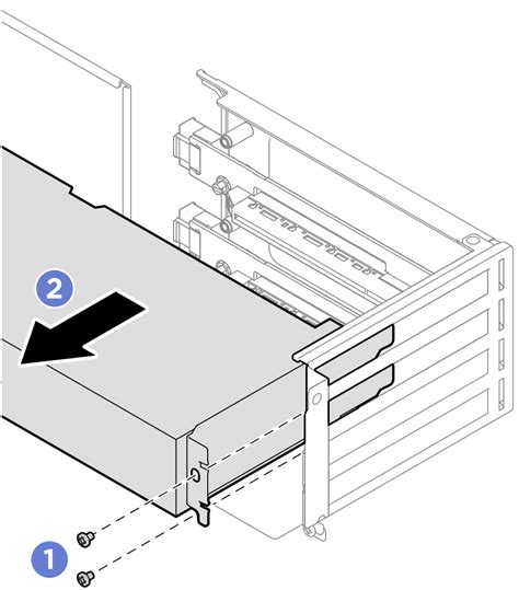 Remove A Front PCIe Adapter ThinkSystem SR650a V4 Lenovo Docs