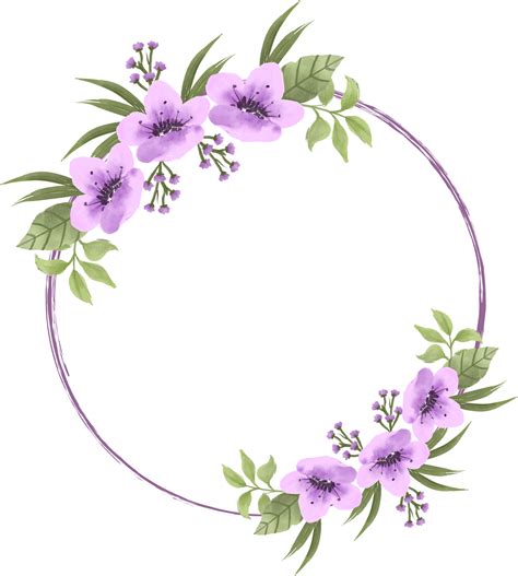 Purple Watercolor Flowers Png Best Flower Site
