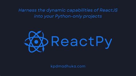 Reactpy Python Reactjs React Library Libraries Frameworks