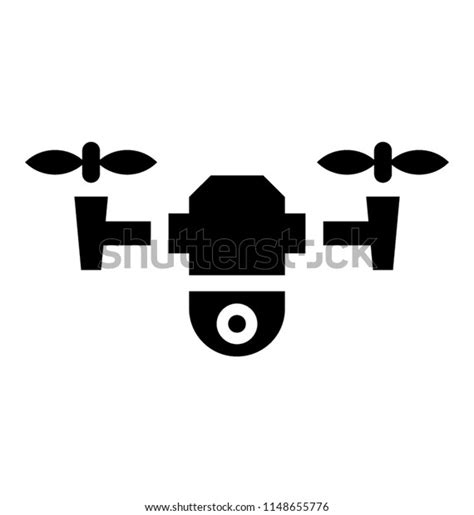 Front View Remote Aerial Drone Camera Stock Vector Royalty Free