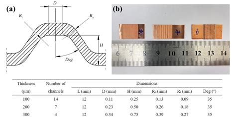 A The Designed Multi Channel Structure And Its Dimensions B The Download Scientific