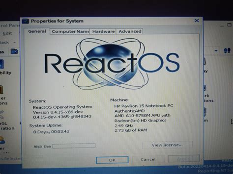 Reactos On Twitter Reactos Installs Setup Was Started With Usb Boot And Runs On Hp