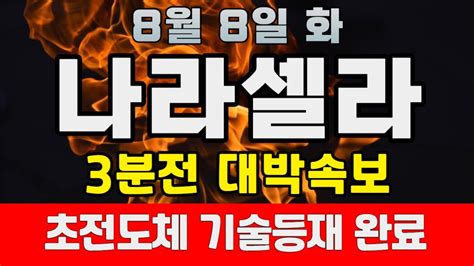 나라셀라 🔥장마감 30분전 외인2조 기습매수했다 이종목 무조건 사라 2차전지 폭락속 유일하게 급등 나오고 있습니다