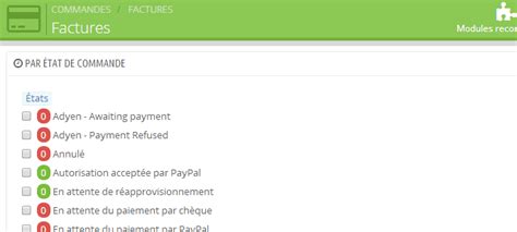 Générer Les Factures En Fonction De Létat Des Commandes Prestashop 1