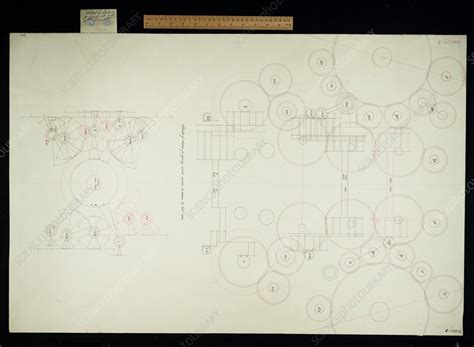 Drawings Of The Analytical Machine By Charles Babbage Stock Image C0634470 Science Photo