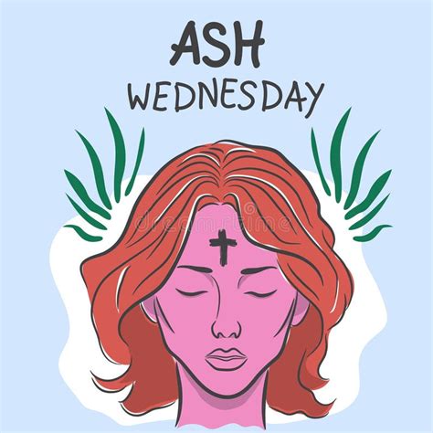 Ash Wednesday Abstract Symbolic Religious Christian Symbol Stock Vector Illustration Of Shape