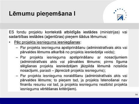 ES fondu ieviešanas sistēma gada plānošanas periodā ppt download