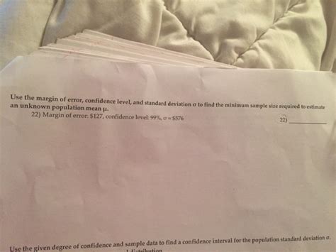 solved use the margin of error confidence level and