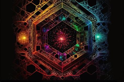 Premium Photo Generative Ai Generative Ai Abstract Background Matrix Neuronal Connections