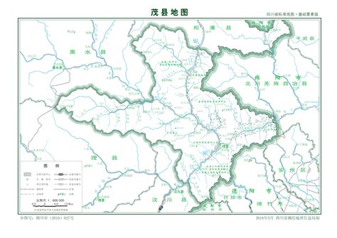 四川阿坝茂县地图基础要素版 阿坝州地图 地理教师网