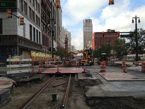 Up Close M 1 Rail Begins Taking Shape In Downtown Detroit Motor City