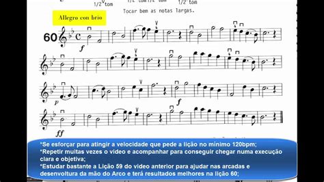 Método Schmoll Ccb Lição 60 Violino Youtube