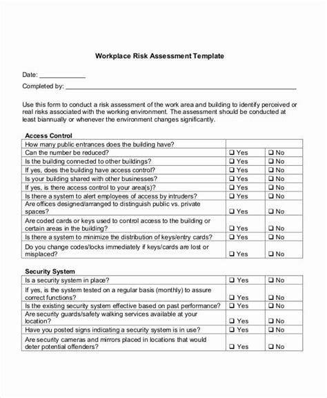 Physical Security Survey Checklist