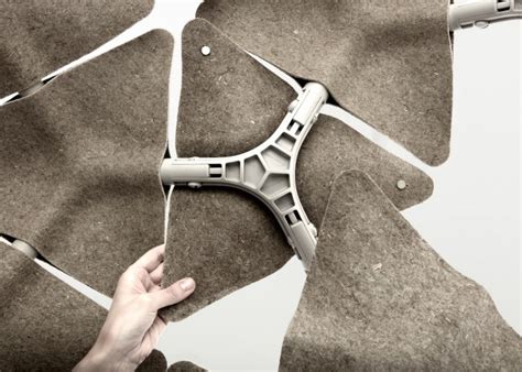 Layer Uses Large Hemp Tiles To Create Scale Partition System