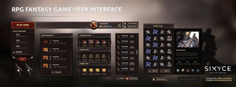 Rpg Fantasy Game User Interface Ui Psd By Insdev On Deviantart