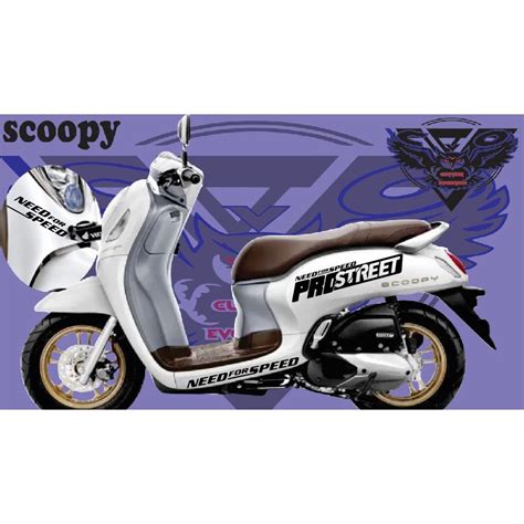 Jual Stiker Cutting Need For Speed Prostred Body Vespa Scoopy Genio Dll