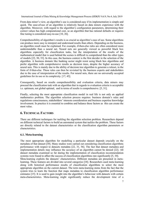 Categorization Of Factors Affecting Classification Algorithms Selection Pdf