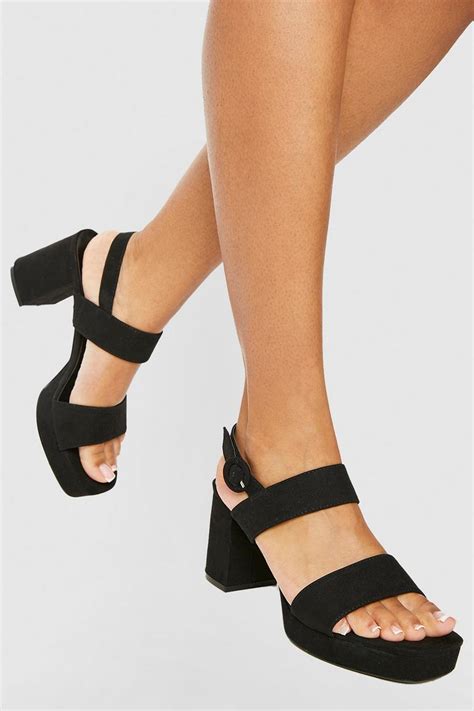 Sandaletter Med Platå Och Bred Passform Boohoo Se