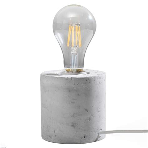 Lampada Da Tavolo Calcestruzzo Grigia L Cm Salgado Maisons Du Monde
