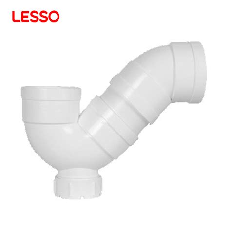 Lesso Customized Full 63mm Through 400mm Availability Long P Trap With Cleanout For Pvc U