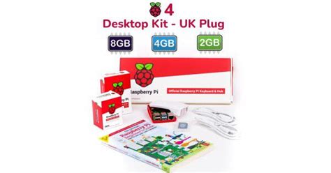 Raspberry Pi Model B Desktop Kit UK Plug