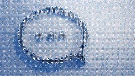 Speech Bubble Symbol Made With Voxel Elements Chatbot Ai Communication