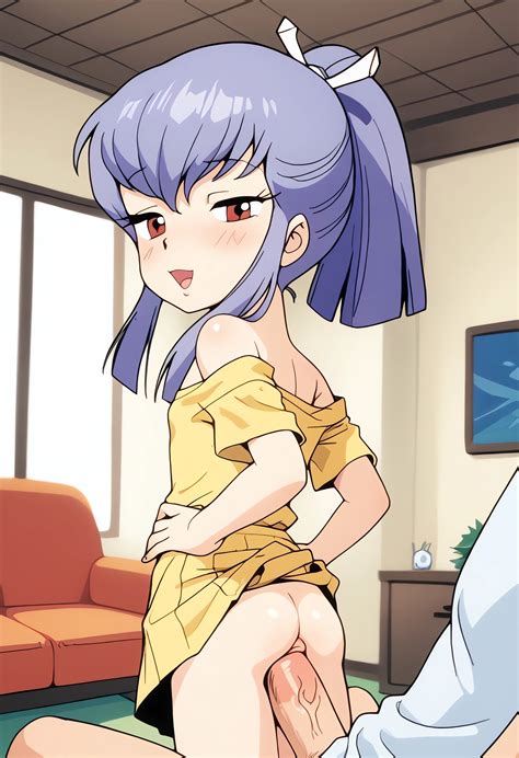 Oyuki Urusei Yatsura Urusei Yatsura Absurdres Ai Generated Highres Clothes Lift Crystal