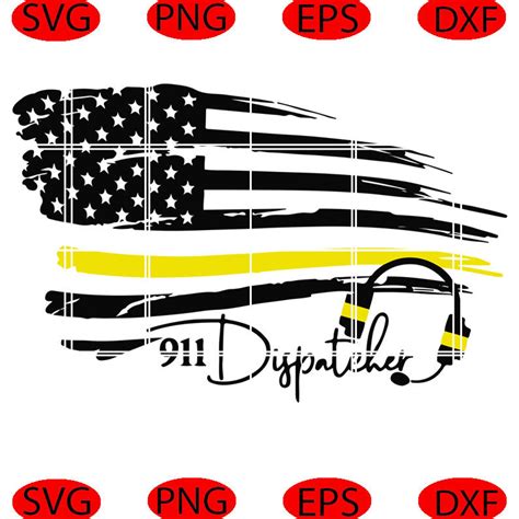Flag Dispatch 911 Svg Dispatch Svg Dispatch 911 Svg Etsy