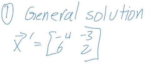 solved use eigenvalues and eigenvectors to find general