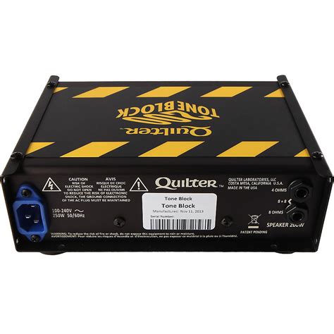 Quilter Labs Tone Block 200 Stereo Rackmount Guitar Amp Head Reverb
