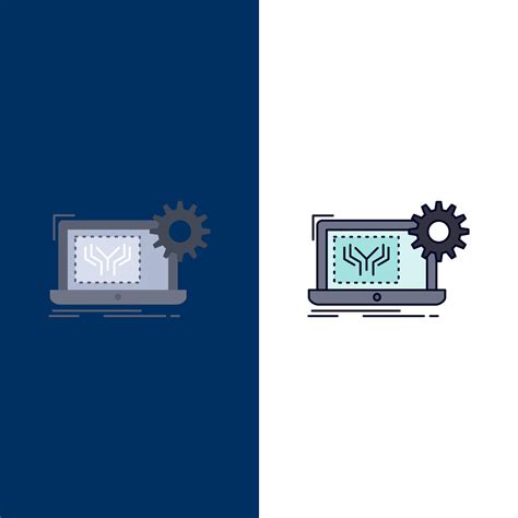 Blueprint Circuit Electronics Engineering Hardware Flat Color Icon