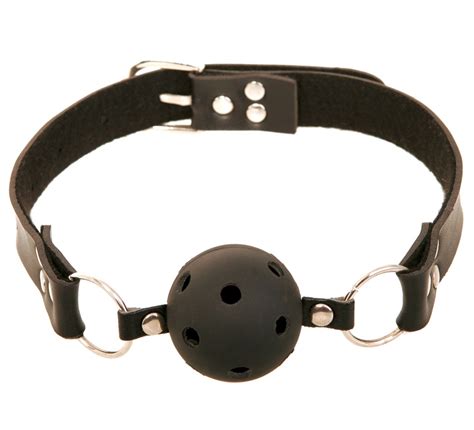 Mundknebel „breathable Ball Gag“ Hartgummiball Mit Atemlöchern Online