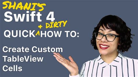 Swift 4 How To Create Custom Tableview Cells Youtube