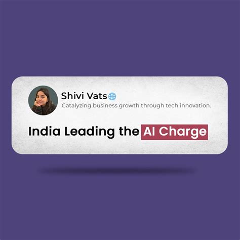 Github Ceo On Indias Ai Growth Shivi Vats Posted On The Topic Linkedin