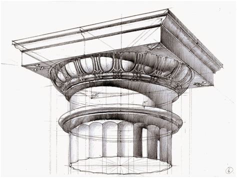 Doric Column Drawing At Explore Collection Of