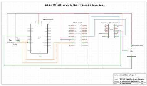 Fritzing Project Arduino I2c I O Expander 14 Digital I O And 4 8