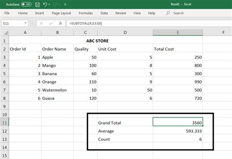how to work with multiple subtotals in excel howmertq