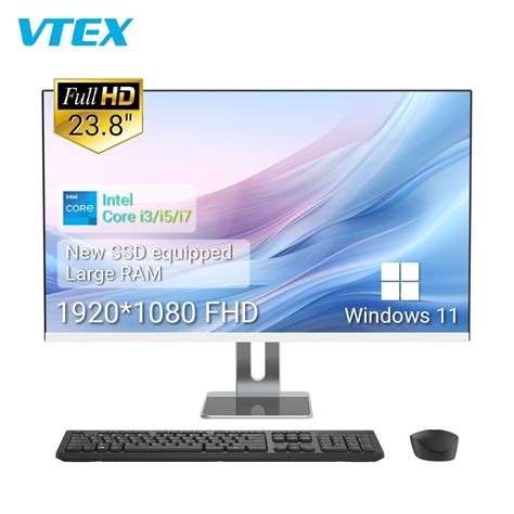 Ultrathin Desktop Computer 21 5 23 8 Inch Core I3 I5 I7 Pc Monoblock Pc Computadora Aio Computer