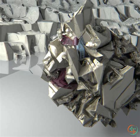 One Line Drawing Of A Three Dimensional Fractal Made Of Hyper Realistic
