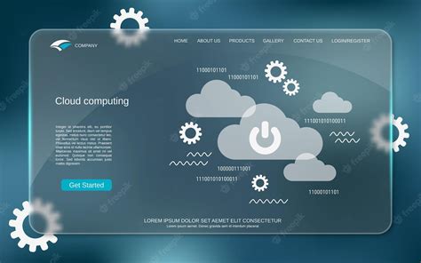 Premium Vector Cloud Computing Vector Concept Illustration