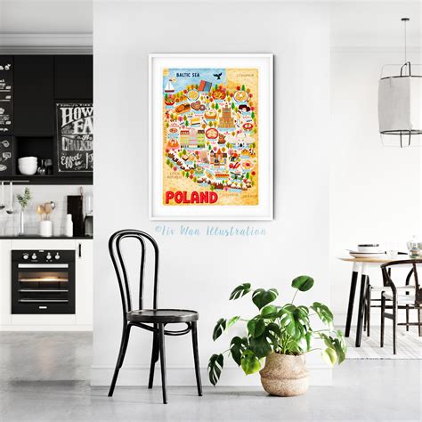 Poland Food Map Illustration On Behance
