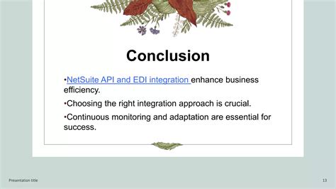 Netsuite Api And Edi Integration Ppt