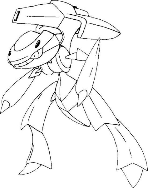 Genesect Pokemon Coloring Page Download Print Or Color Online For Free
