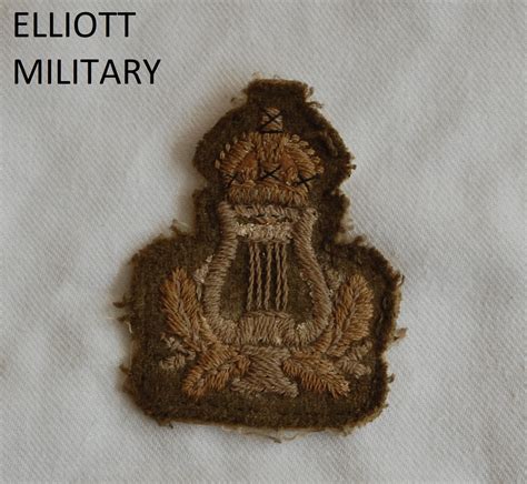 Wwii Era Cloth Bandsman Arm Badge Elliott Military