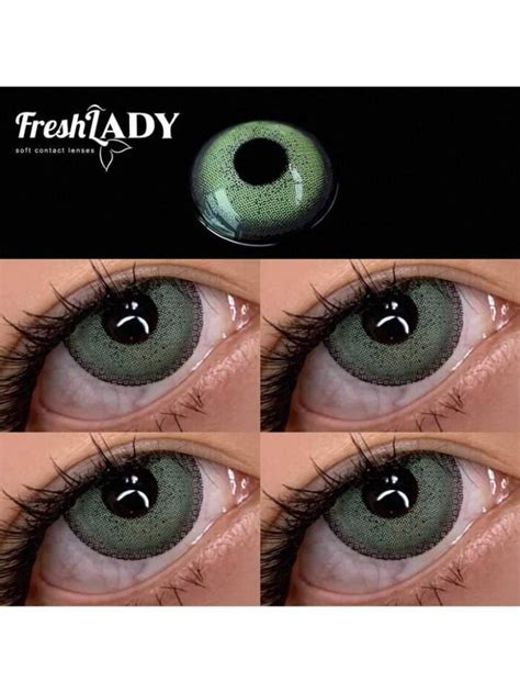 Freshlady Moss Colored Contact Lenses 1 Year Olive Green ⋆ Womens Store
