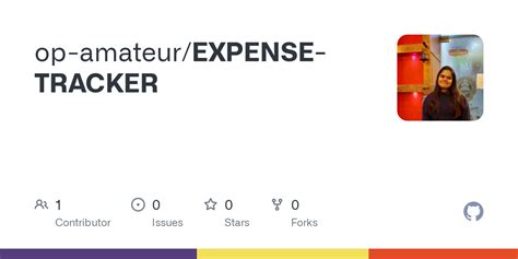 Github Op Amateurexpense Tracker An Expense Tracker Made Using Html Css And Javascript
