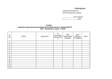 График контроля проверок