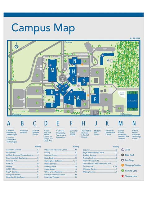 Pdf Gc Campus Map Enlarged Text 2019 Final · Title Gc Campus Map